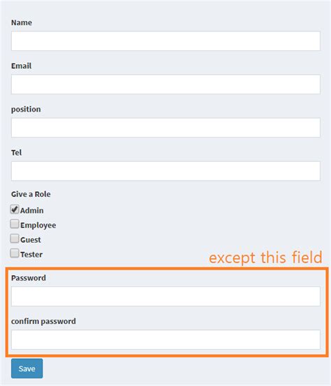 Delete Password Edit Field In Spatielaravel Permission Stack Overflow