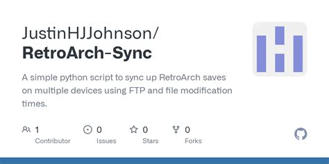GitHub JustinHJJohnson RetroArch Sync A Simple Python Script To Sync Up RetroArch Saves On