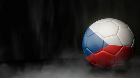 어두운 추상적 배경에 플래그 색상의 축구 공 체코 0명에 대한 스톡 사진 및 기타 이미지 0명 3차원 형태 검은색
