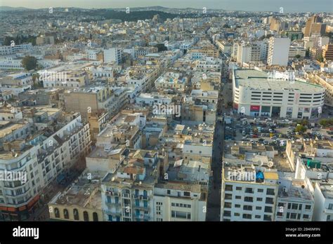 Tunis City Tunisia Africa Aerial View Stock Photo Alamy