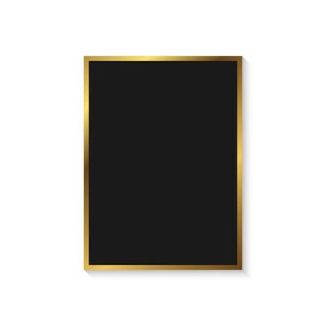 Premium Vector Black Golden Rectangle Frame