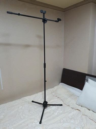 마이크 스탠드 거치대 받침대 T자형 일자형 겸용 능포동 생활가전 당근 중고거래