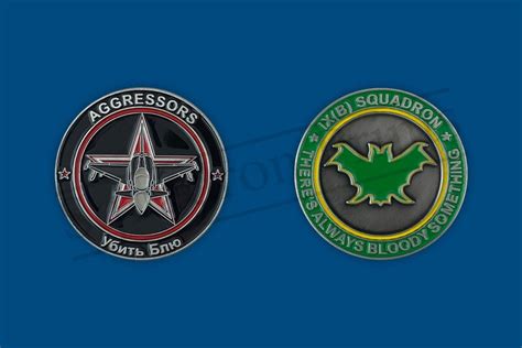 9 Squadron Aggressors Challenge Coin Coinkeyfoblanyardpin
