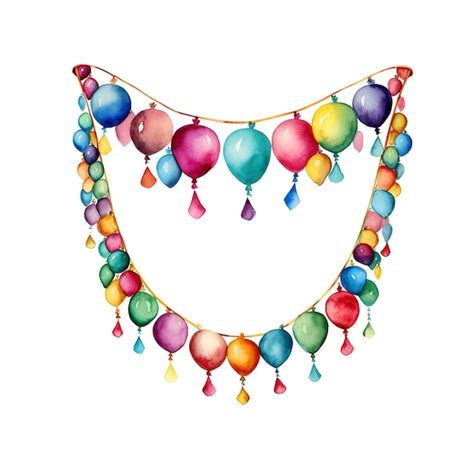 Premium Psd Decorated Ballon Vector Icon Image