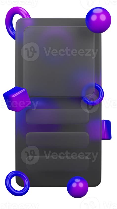 3d Rendering Of Glassmorphism Design For Social Media 44818011 Png