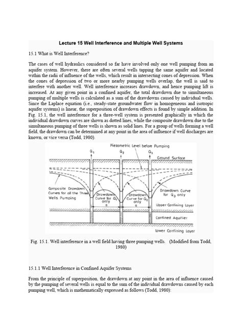 Lecture 15 Well Interference And Multiple Well Systems Pdf