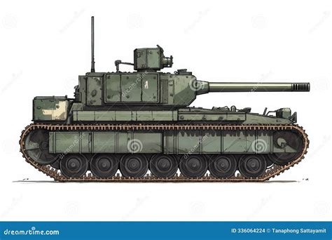 A Detailed Illustration Of A T28 Super Heavy Tank A Powerful And