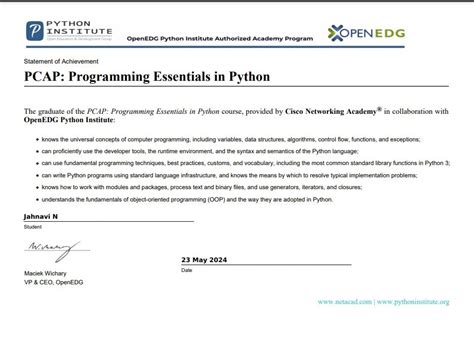 Programming Ciscocertification Jahnavi Nadipalli