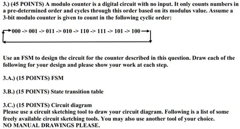 solved text digital logic 45 points a modulo counter is a digital
