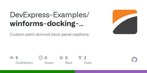 Github Devexpress Exampleswinforms Docking Custom Draw Skinned Dock