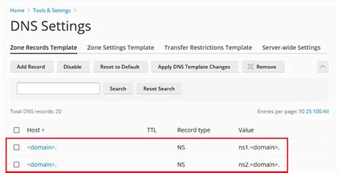How To Use One Set Of Nameservers For All Domains In Plesk Plesk
