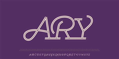 Premium Vector Elegant Script Monoline Font Stylish And Decorative Typeface For Graphic Design