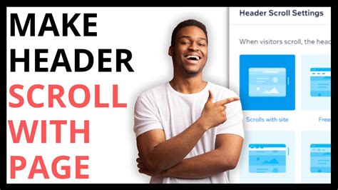 How To Make Header Scroll With Page In Wix Quick Guide Youtube