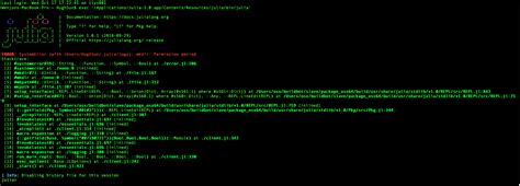 ERROR LoadError SystemError With Users HughSun Julia Logs Mkdir