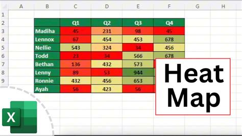 How To Create A Heat Map In Excel Quick And Easy Youtube