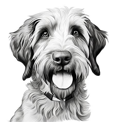 Premium Photo Pudelpointer Cute Arts Hand Drawn Flat Coloring Book