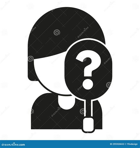 Anonymous Person Icon Simple Vector Hidden Human Stock Illustration