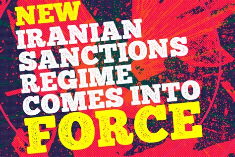 New Iranian Sanction Regime Comes In To Force Govuk