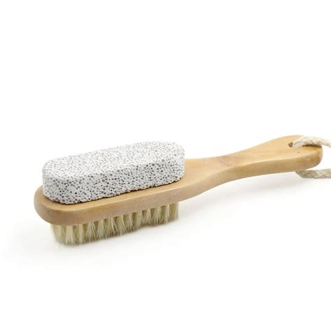 Pumice Bristle Foot Pedicure Dry Hard Dead Skin Exfoliate Brush Remover