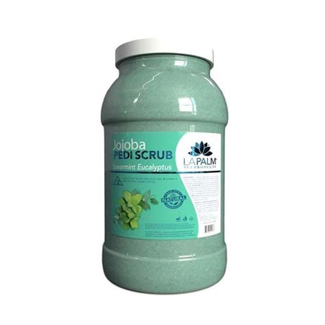 La Palm Jojoba Pedi Scrub Spearmint Eucalyptus 1 Gallon The Beauty People