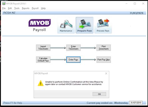 MYOB Payroll NZ Not Working MYOB Community