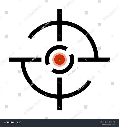 Modern Target Icon Aim Vector Stock Vector Royalty Free 2432402605 Shutterstock
