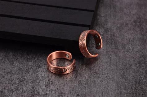 Lote de 2 anillos magnéticos de salud energética de cobre Etsy