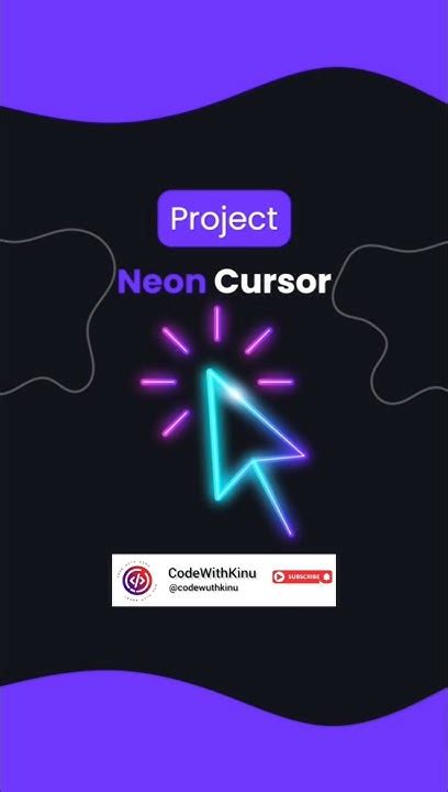 Neon Cursor Effect Using Css And Javascript Shorts Coding Youtube