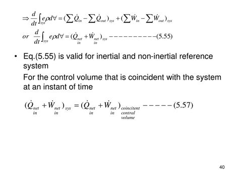 Ppt Chapter 5 Flow Analysis Using Control Volume Finite Control Volume Analysis Powerpoint