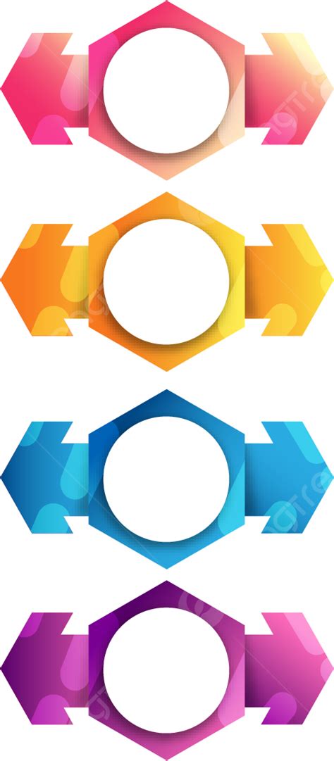 다양한 색상 5 인포 그래픽 요소 화살 표시 그래프 Png 일러스트 및 벡터 에 대한 무료 다운로드 Pngtree