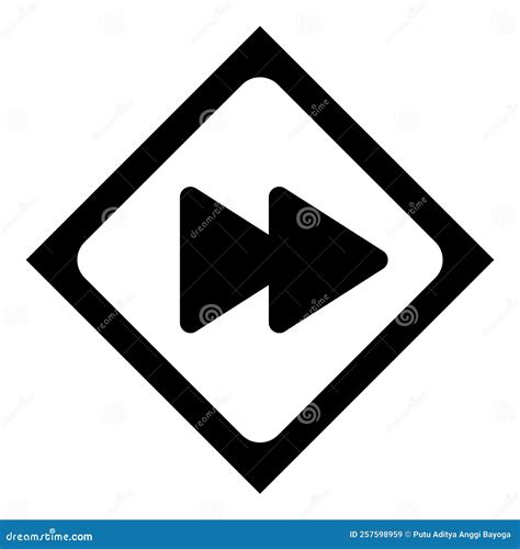 Simple Fast Forward Button Stock Vector Illustration Of Vector