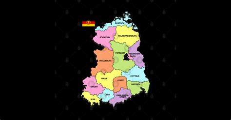 Deutsche Demokratische Republik Ddr Map Ddr Sticker Teepublic