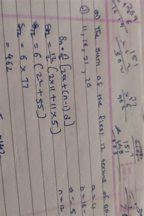 The Sum Of The First Terms Of AP A Begin Aligned