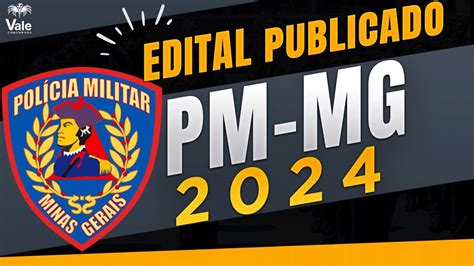 AnÁlise De Edital Pmmg Edital Publicado Youtube