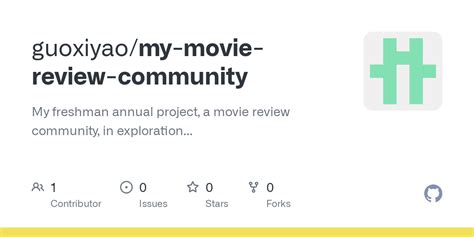 Github Guoxiyaomy Movie Review Community My Freshman Annual Project