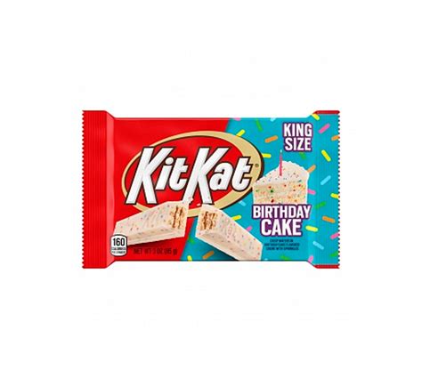 Kit Kat Birthday Cake King Size Wafer Covered In White Chocolate Cake