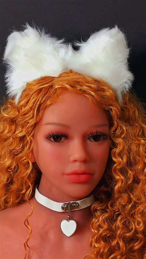 Kit Raposa Branca 7 Tiara Plug Cauda Coleira Grampo De Mamilo