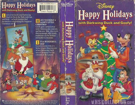 Happy Holidays With Darkwing Duck And Goofy Vhs 1993 Vhs And Dvd