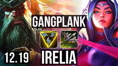 Gp Vs Irelia Top 702 71 Winrate 10m Mastery Godlike Kr