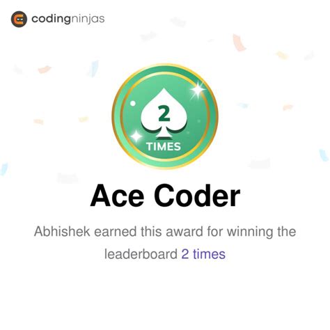 Abhishek Tiwari On Linkedin Codingninjas Achievements