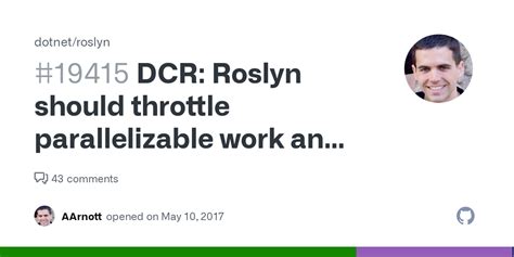 Dcr Roslyn Should Throttle Parallelizable Work And Not Flood The