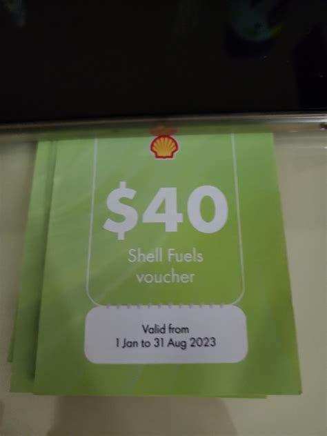 Shell Fuels Voucher In 40 Denomination Tickets Vouchers Vouchers