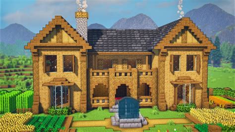 Best 13 Minecraft Large Survival House Tutorial Ultimate Survival