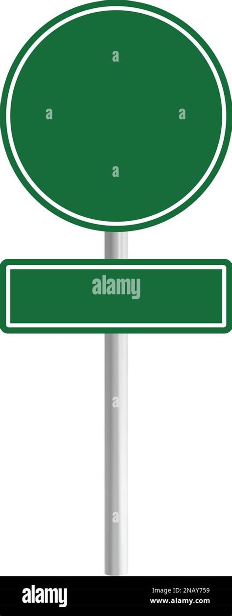 Panneau Vert De Signalisation Routière Tableau Vierge Avec Emplacement