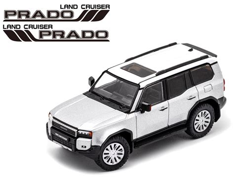 164 Gcd 2024 Toyota Land Cruiser Prado Lhd Silver Diecast Car Model