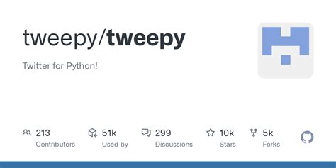 github tweepy tweepy twitter for python