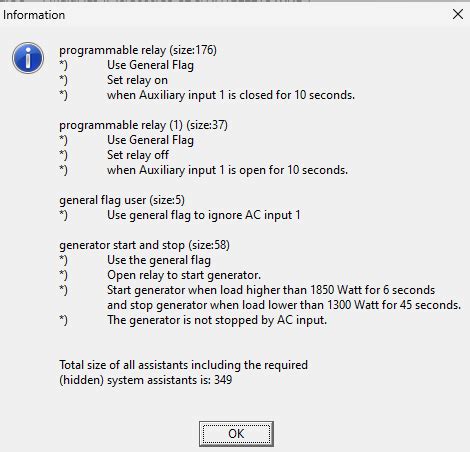 AUX1 And General Flag Not Working VictronEnergy