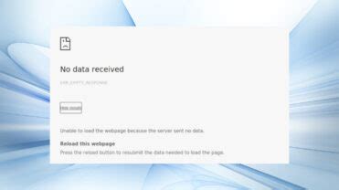 Quick Fix ERR EMPTY RESPONSE Error