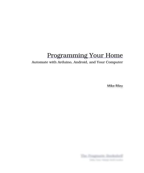 Solution Programming Your Home Automate With Arduino Android And Your