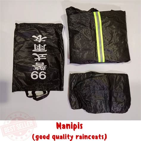 Rubberized And Reflectorized Motorcycle Raincoat Terno Makapal Na
